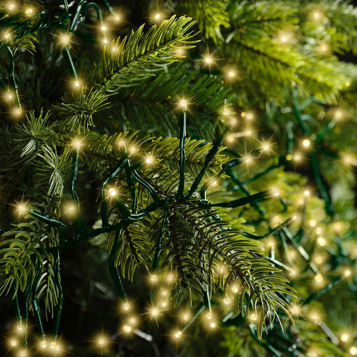 Lumineo LED Multi Action Christmas Twinkle Cluster Lights - Soft Gold ...