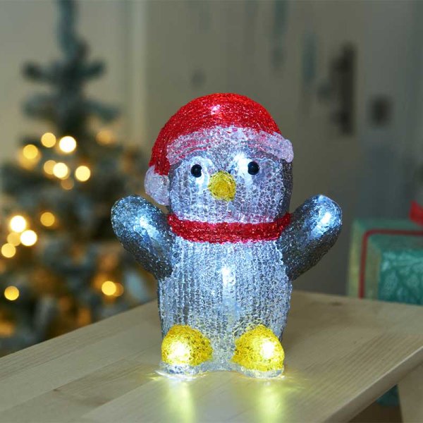 InLit Ice DecoPuppa Penguin Acrylic Decoration – Southwood Christmas Shop
