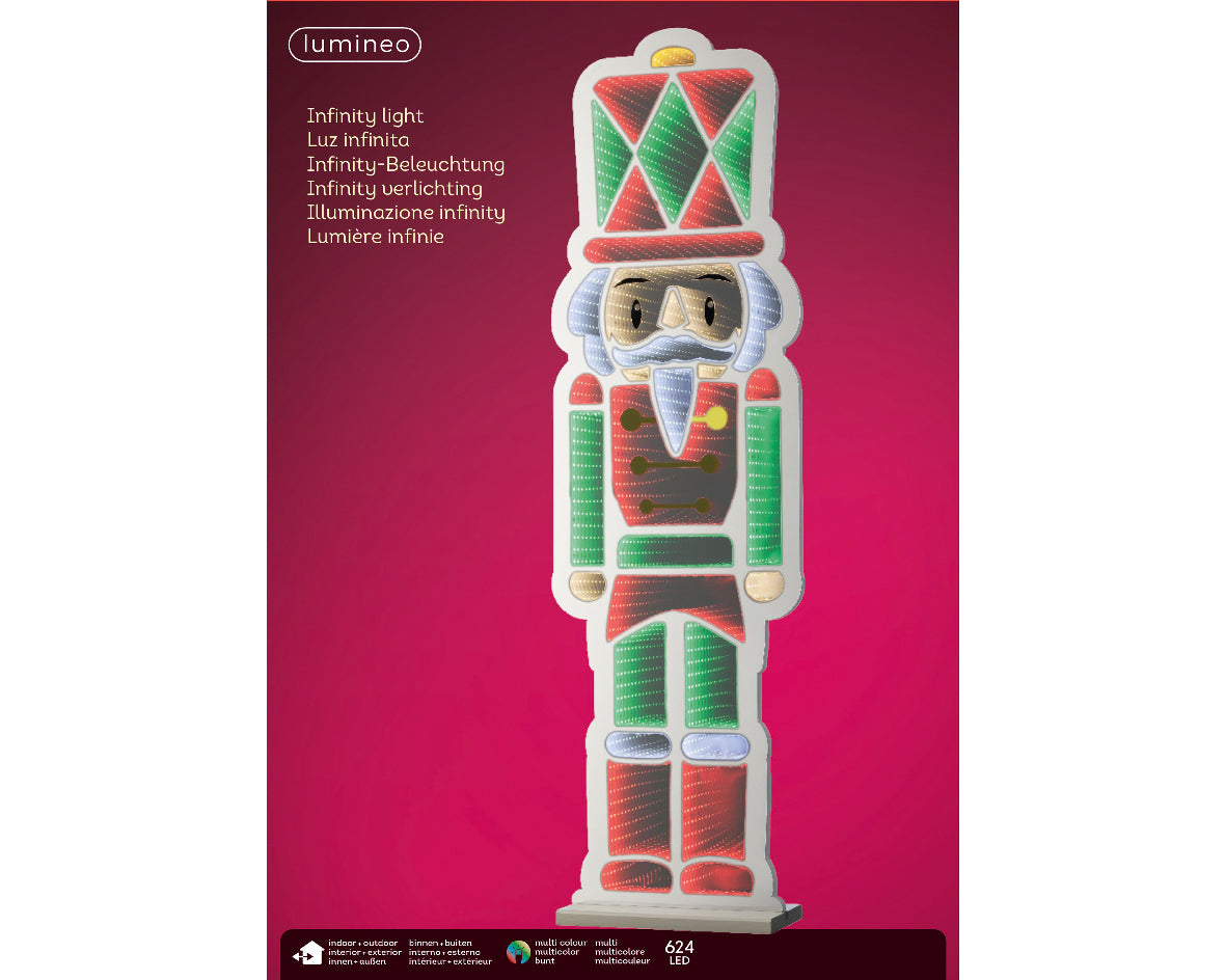 Standing Giant Nutcracker Infinity Mirror Light - 120cm – Southwood ...