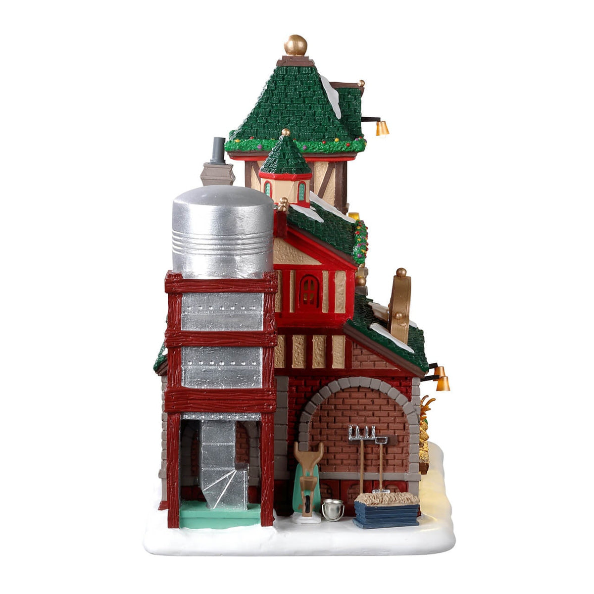 Lemax Santa's Reindeer Stables with Lights – Southwood Christmas Shop