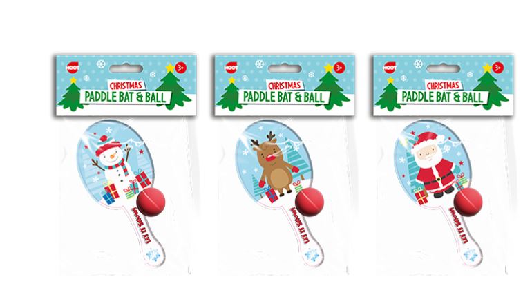 Christmas Paddle Bat & Ball Toy – Southwood Christmas Shop