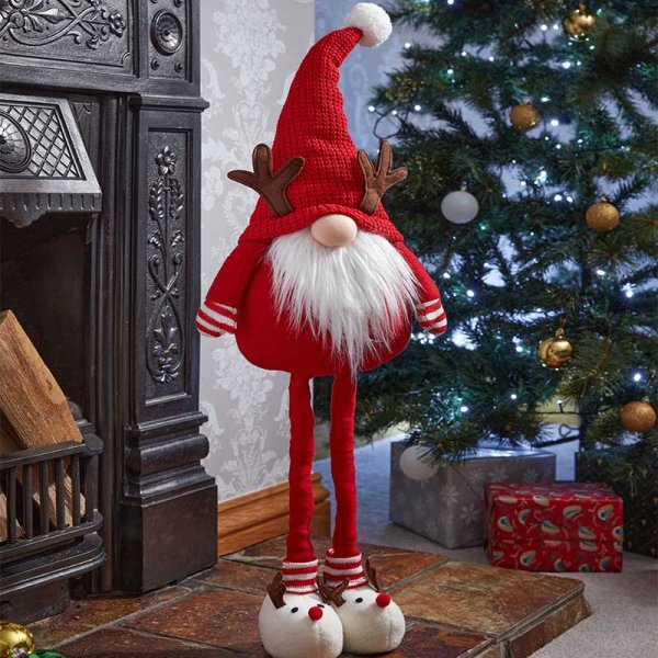 Mr Claus Standing Gonk with Reindeer Slippers & Antlers – Southwood ...