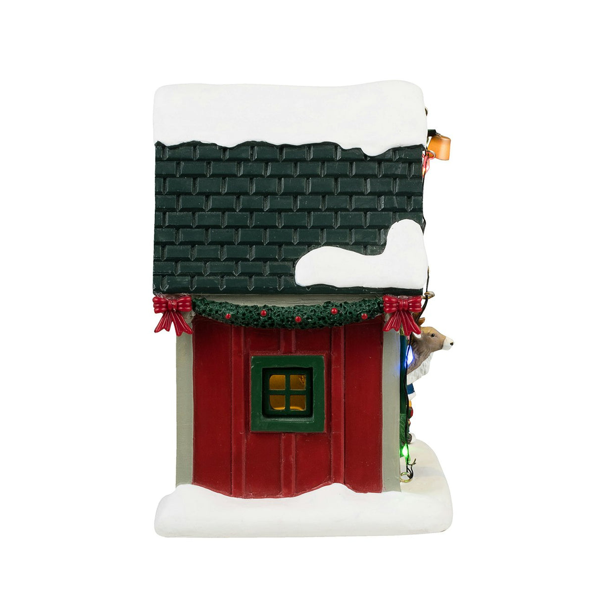 Lemax - Dasher's Den Reindeer House with Elf – Southwood Christmas Shop