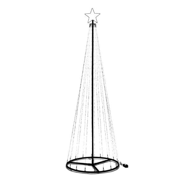 Three Kings - 2.1m LED Light up Outdoor TwinkleTree - Multi Coloured ...