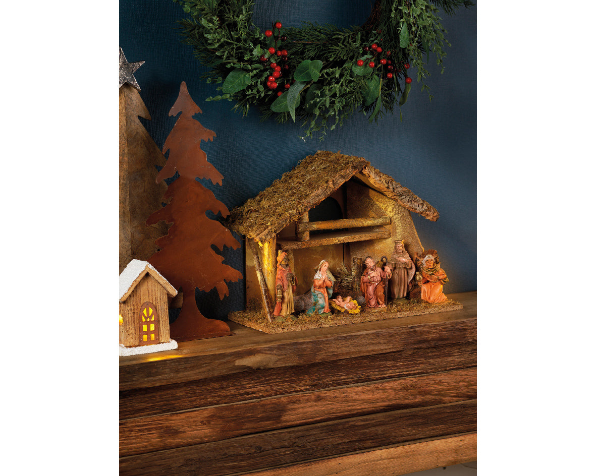 Christmas Nativity House Scene with 8 Figures – Southwood Christmas Shop