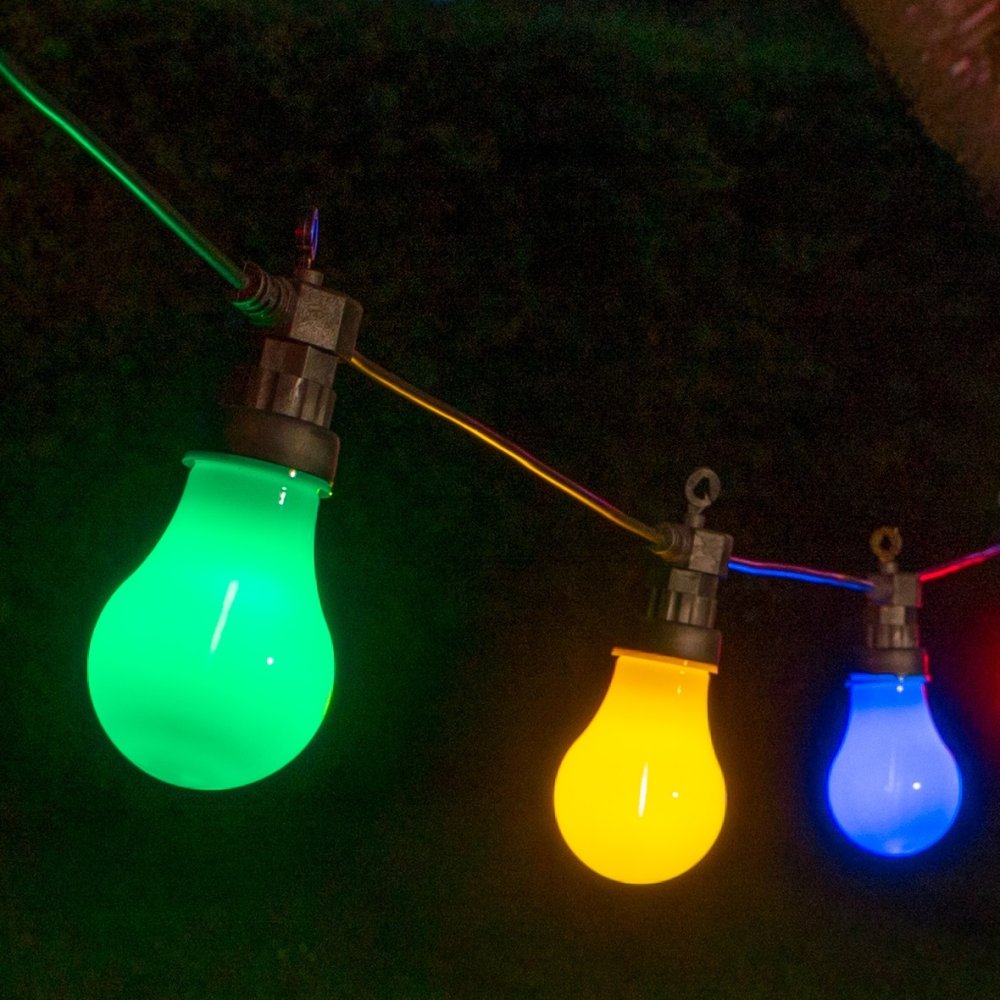 NOMA 20 Connectable Pro Festoon Extra Bright LED Lights Multi Coloured ...
