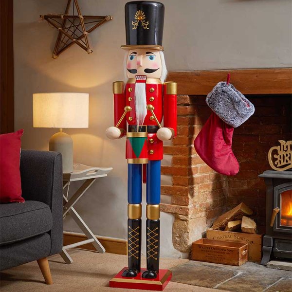 Three Kings Giant Giga Traditional Nutcracker with Drum 1.5m Tall ...