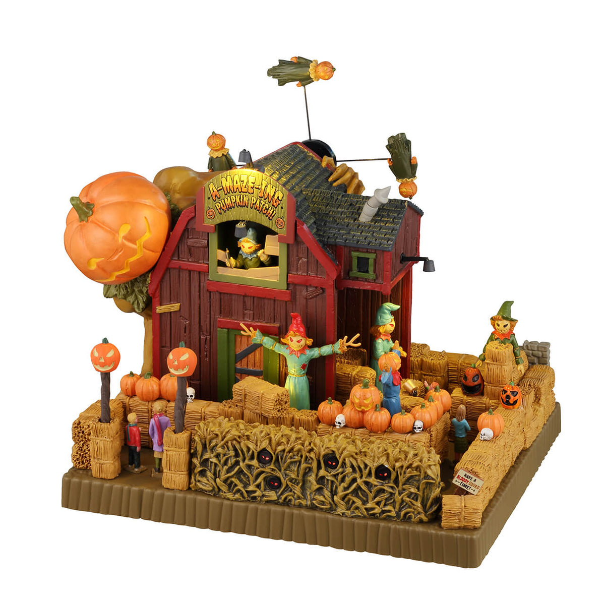 Lemax Spooky Town - A-Maze-Ing Pumpkin Patch Animated with Lights, Sou ...