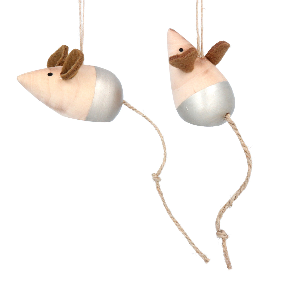 Gisela Graham - Adorable Natural Wood Mouse Tree Decoration – Southwood ...