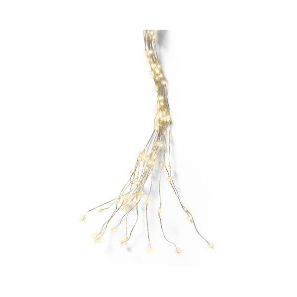 Lumineo Micro LED Sparkle Tree Bunch Lights Warm White Silver Wire ...