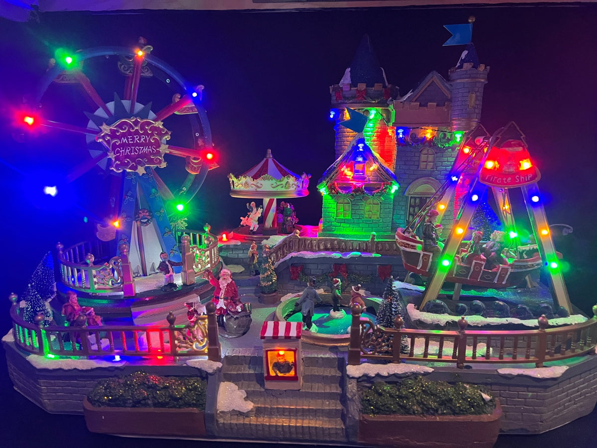 Animated & Musical LED Christmas Fair Ground Theme Park – Southwood ...