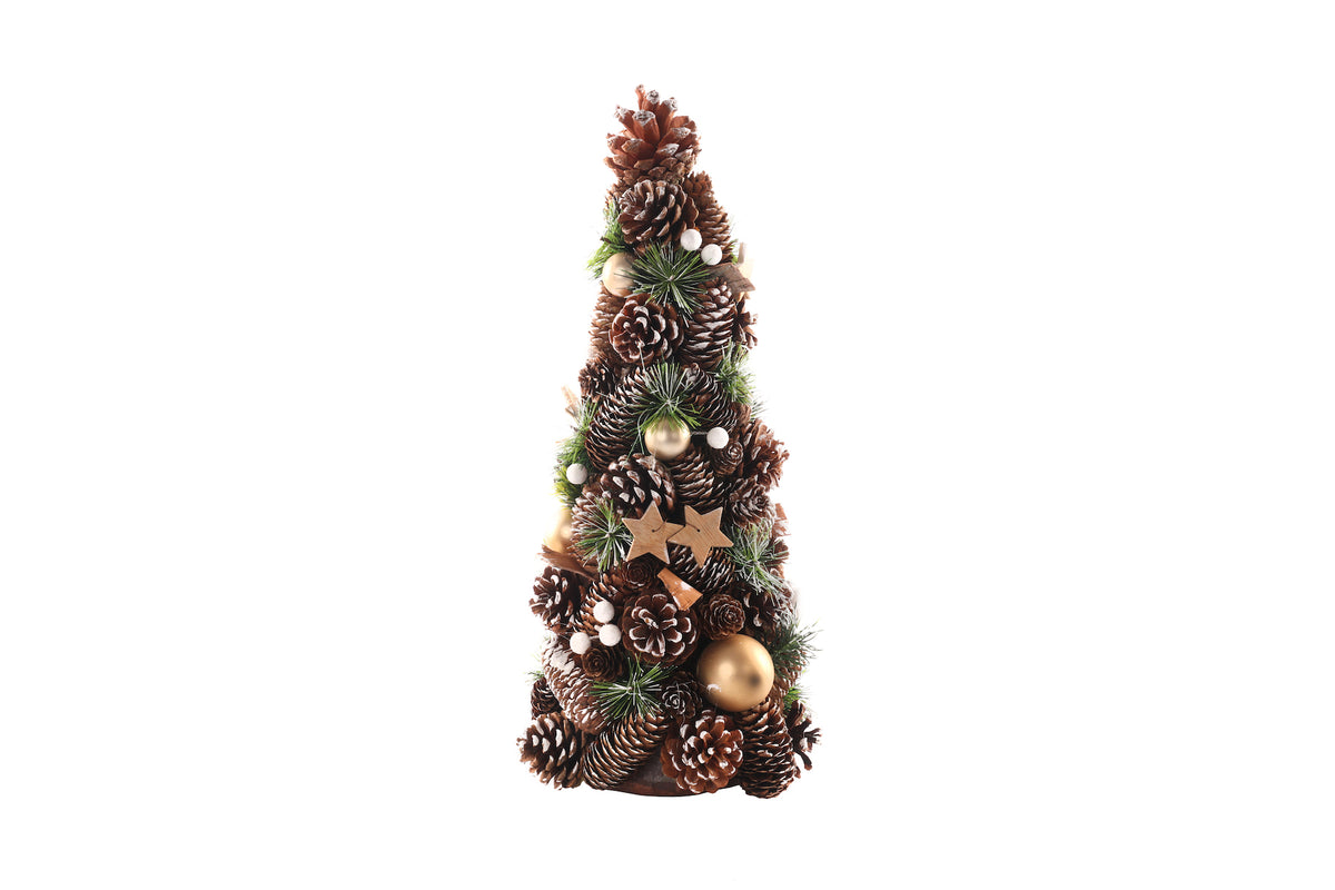 Natural Cone Shaped Tree - 34cm – Southwood Christmas Shop