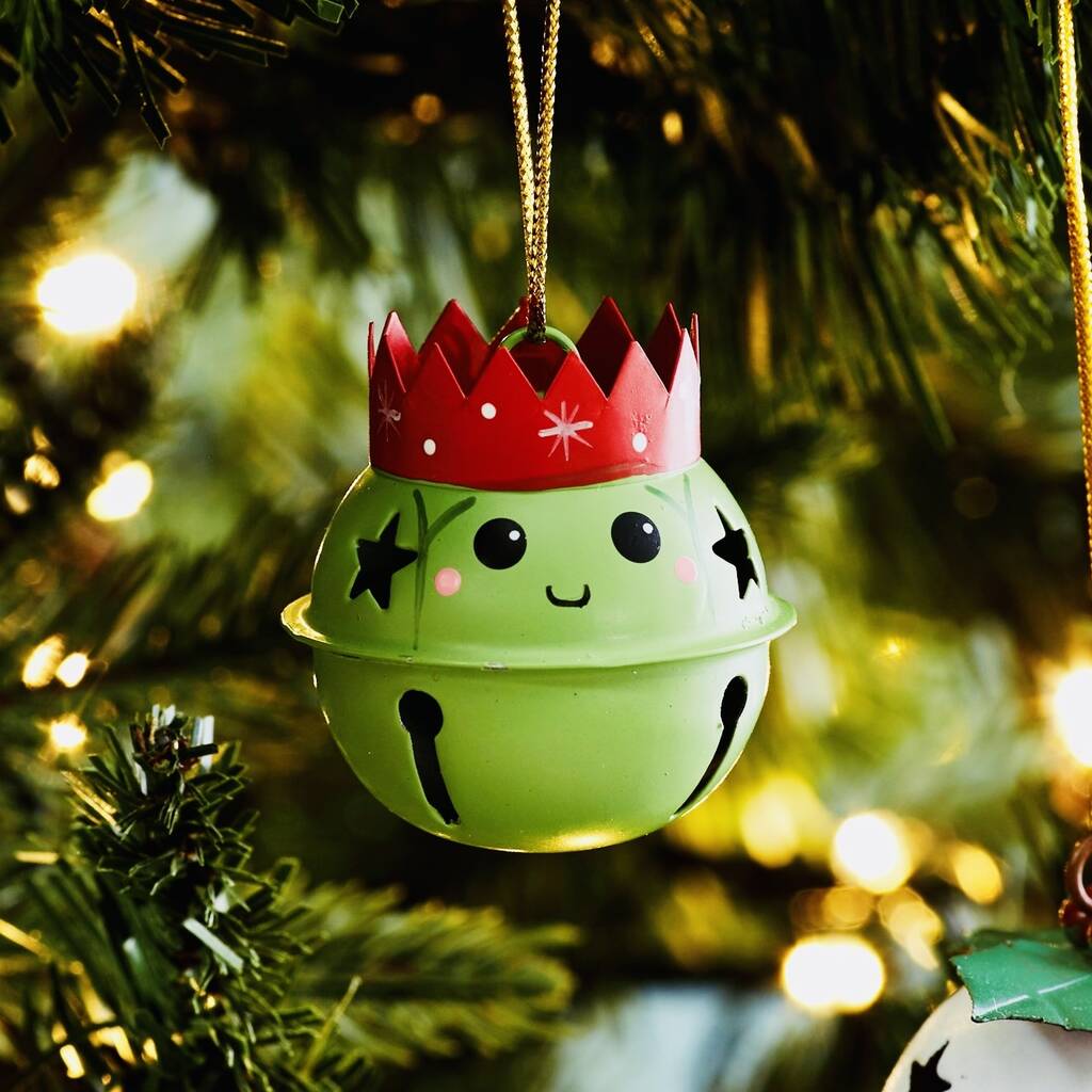 Brussels Sprout Hanging Bell Christmas Bauble / Decoration – Southwood ...