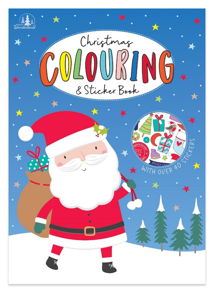 X-Large Christmas Colouring & Sticker Book – Southwood Christmas Shop