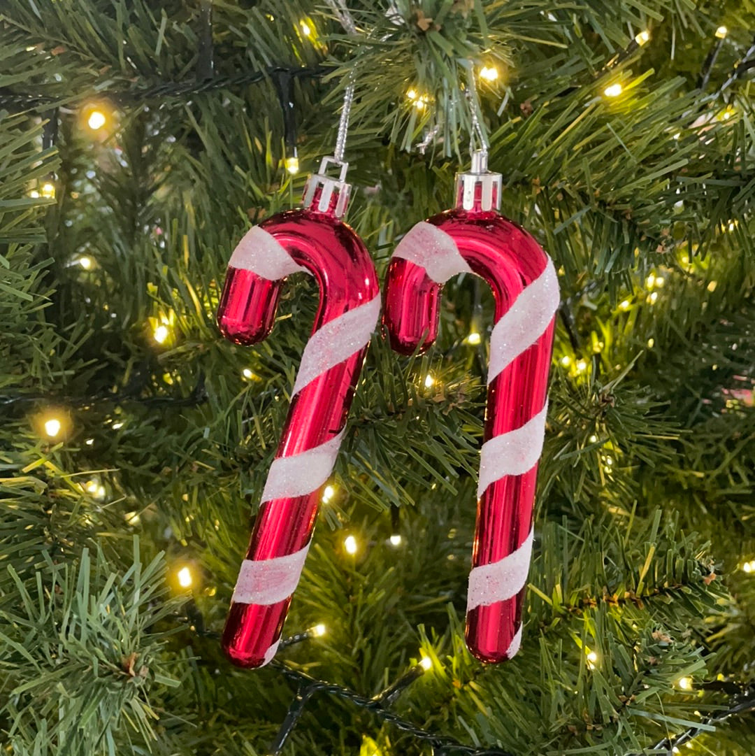 Shatterproof Candy Cane Hanging Decoration - Set of 2 – Southwood ...