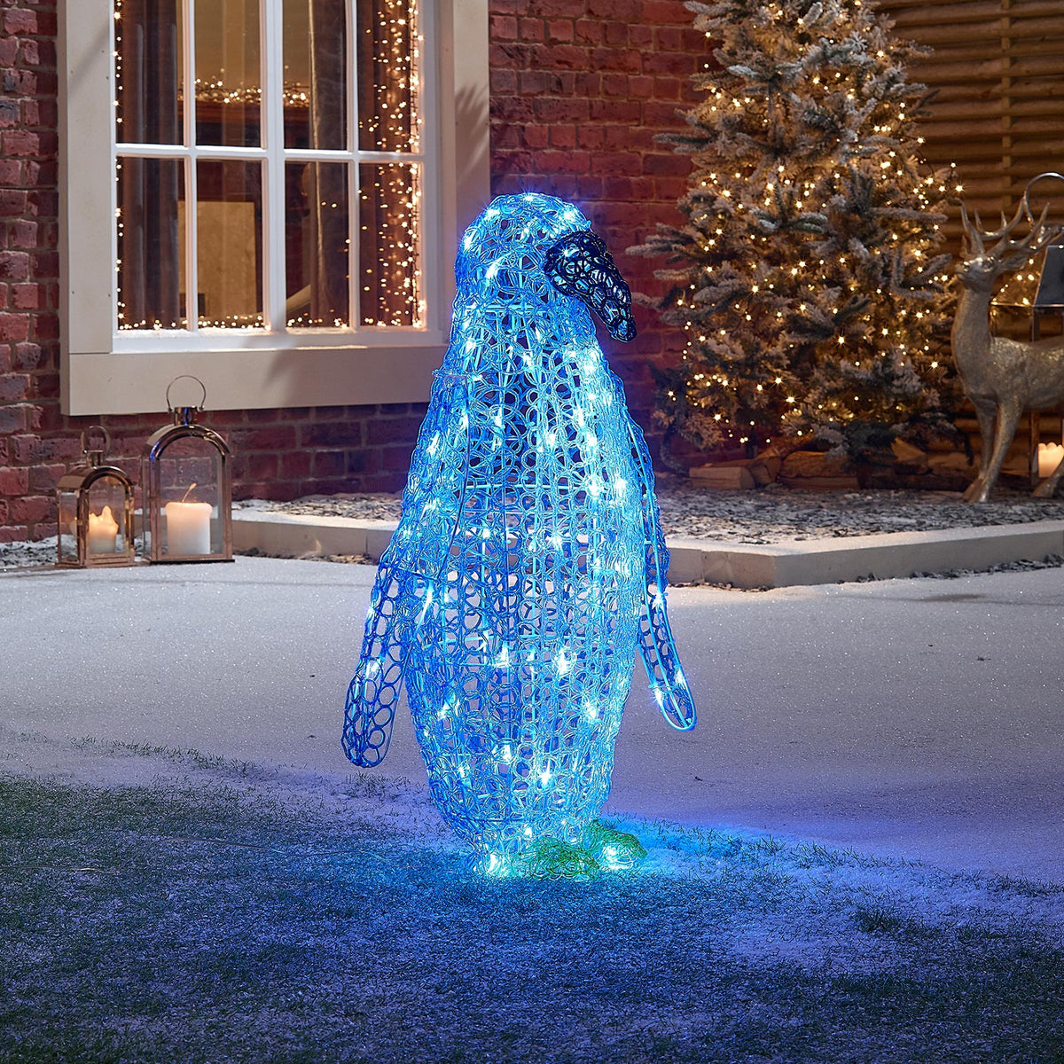 Penguin Christmas Lights Ref 1314 267 : Penguin With Christmas