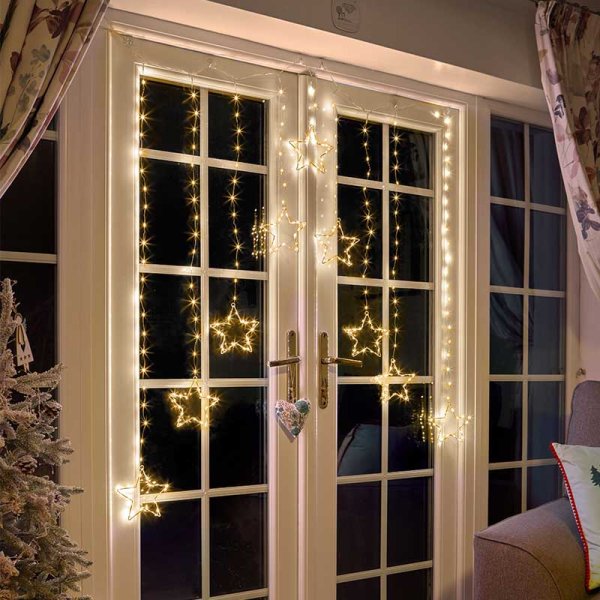 Three Kings Star Curtain String Lights - 256 LEDs – Southwood Christmas ...