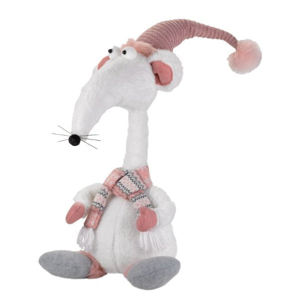 Rat A Louis Christmas White & Pink Rat Figurine - 67cm – Southwood ...